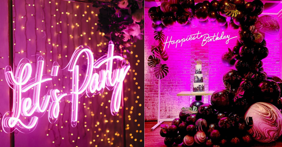 Top 5 best custom neon signs for kid's birthday party