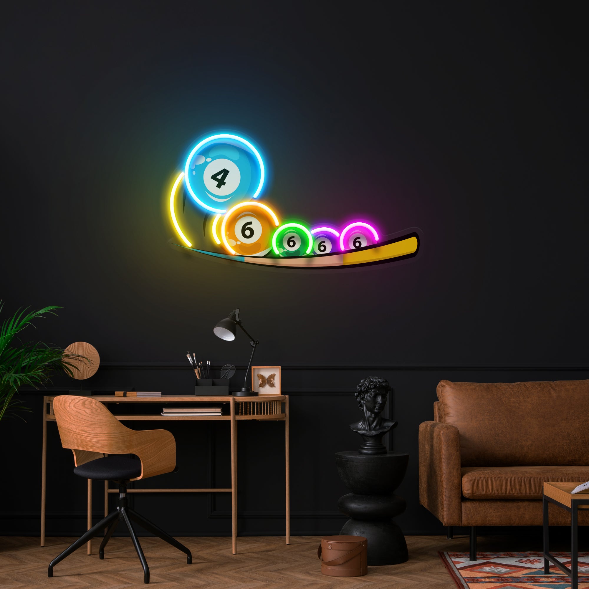Billiard, Pool, Snooker Decor Artwork Led Neon Sign Light