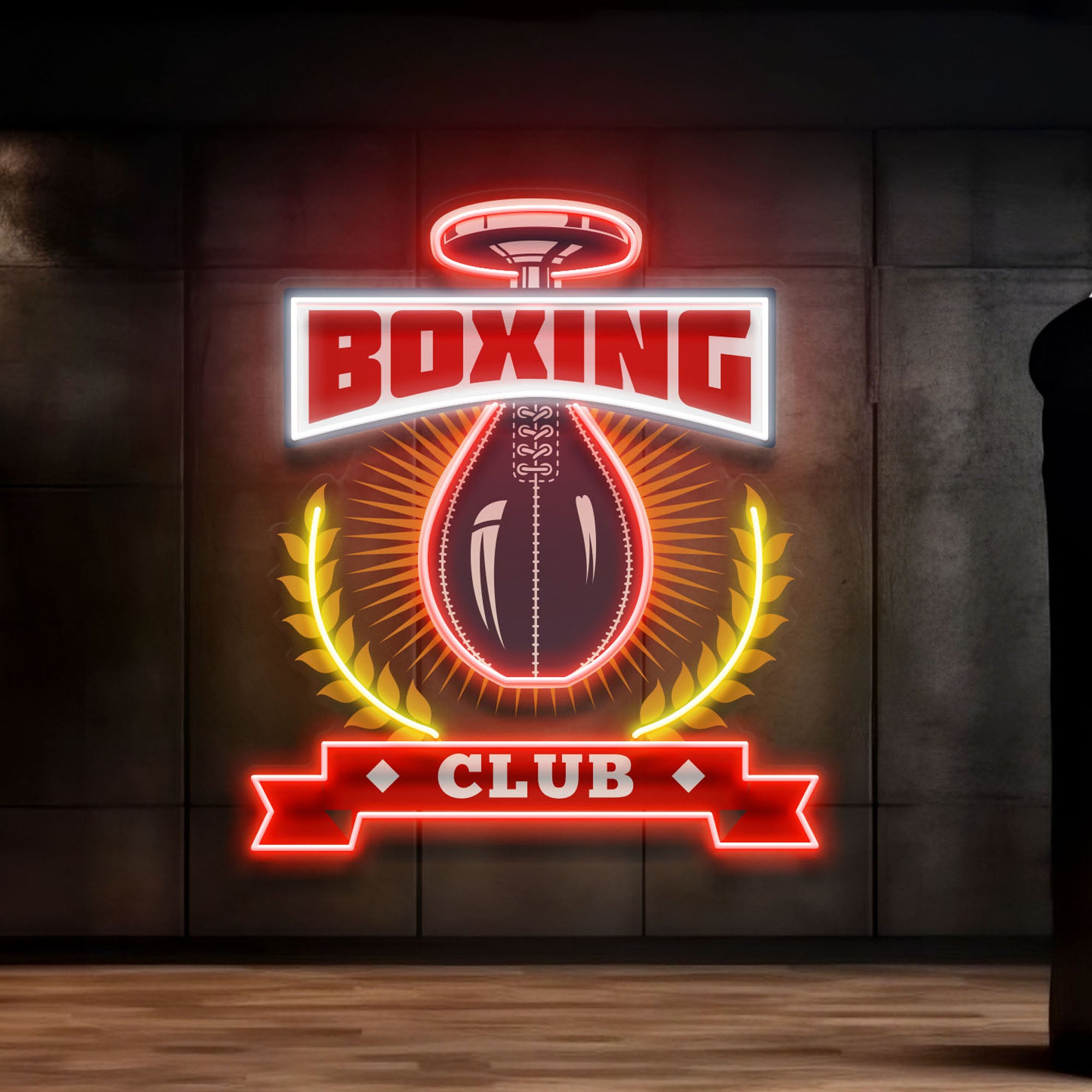 Boxing Clubs Artwork Led Neon Sign Light