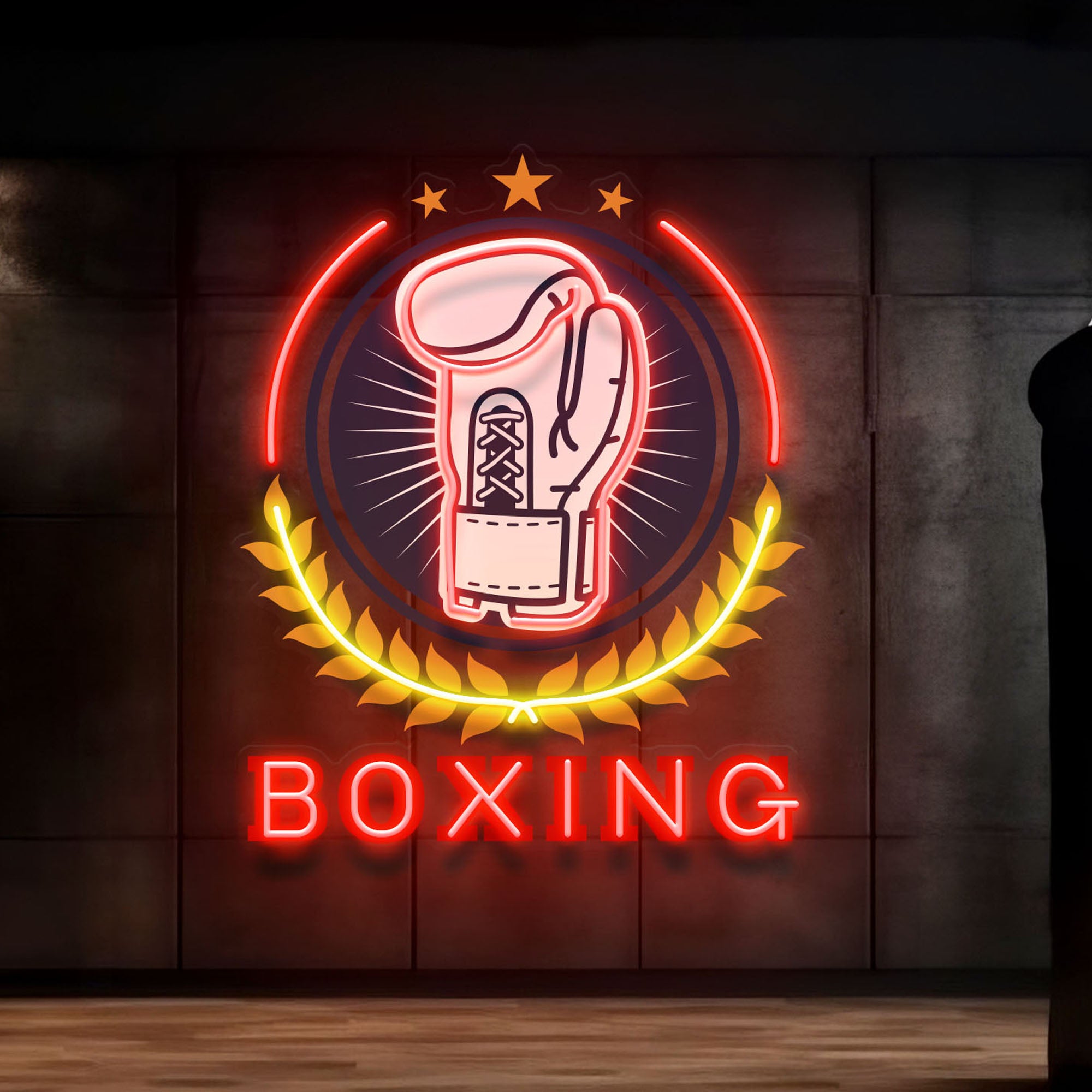 Iconic Boxing Led Neon Sign Artwork for Gyms
