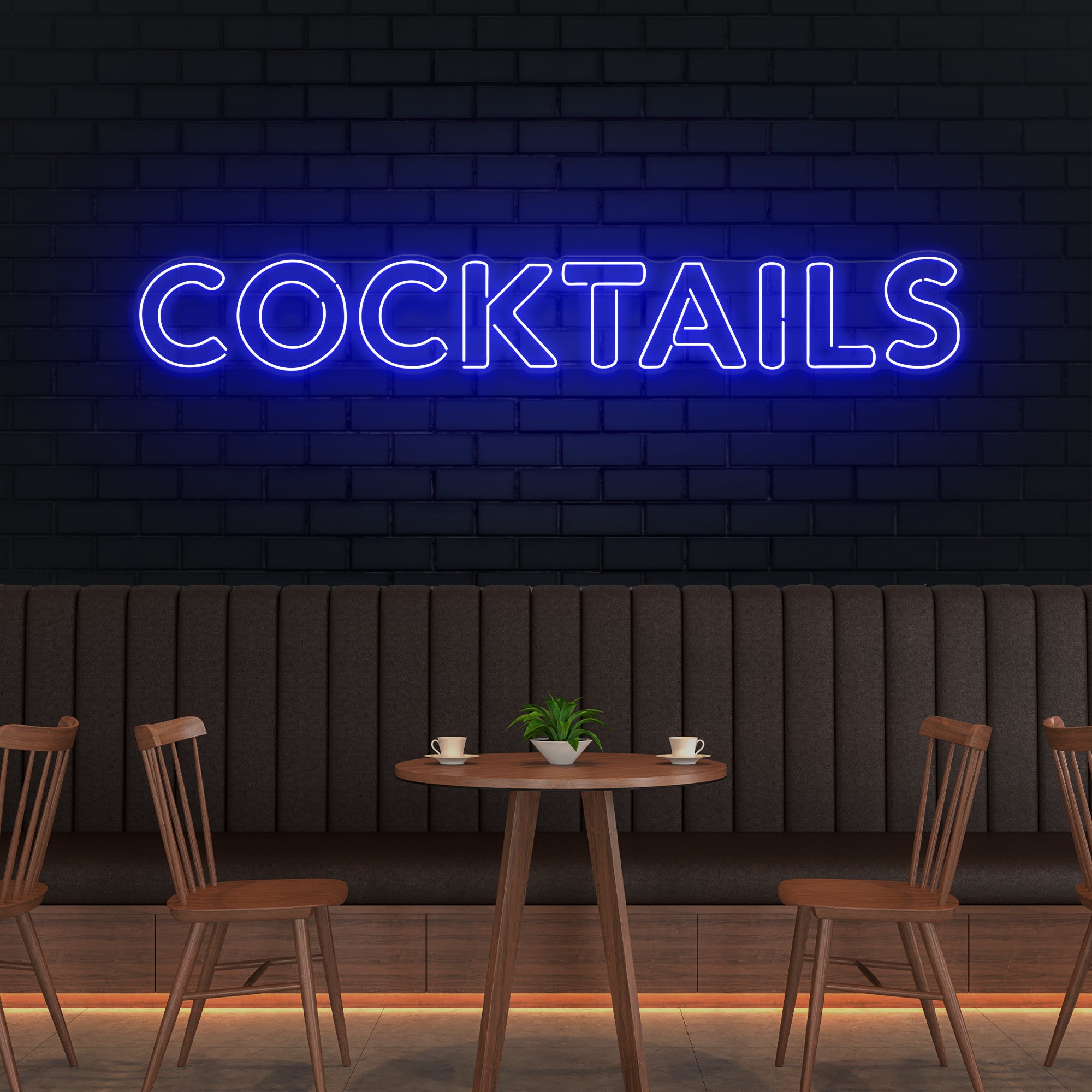 Cocktails LED Neon Sign Light
