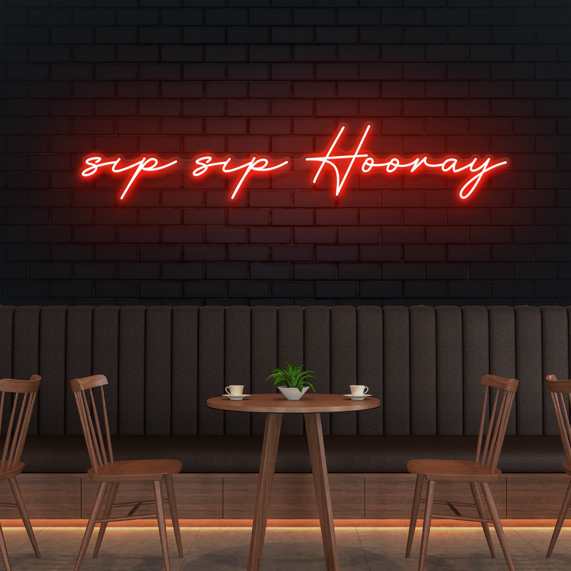 Sip Sip Hooray Led Neon Sign Light